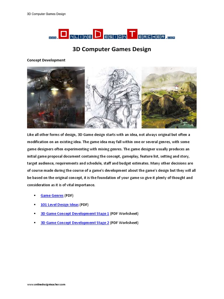 3D Games Design | PDF | E Books | Game Design