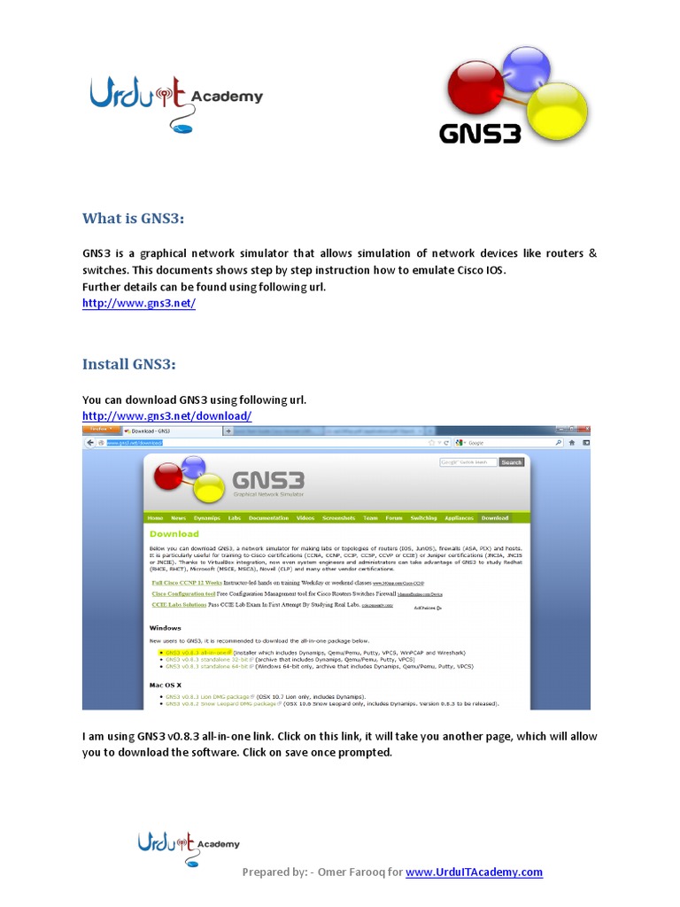 A Comprehensive Guide to Installing and Configuring GNS3 for Network ...