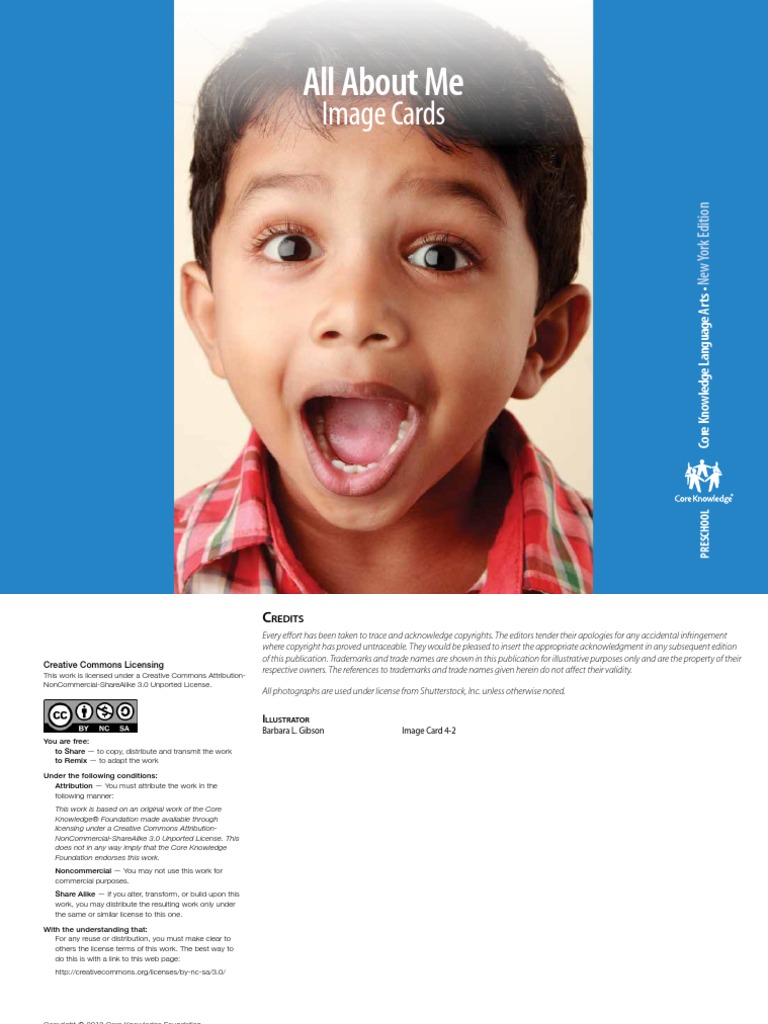 All About Me: Image Cards | PDF | Creative Commons | Copyright