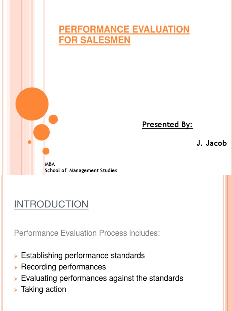 Sales Performance Evaluation Guide | PDF | Sales | Performance Appraisal