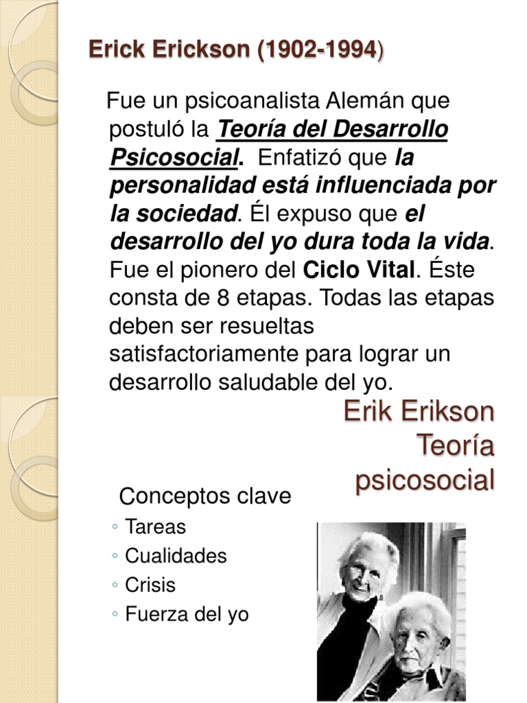 Erick Erickson (1902-1994) | PDF | Adultos | Adolescencia