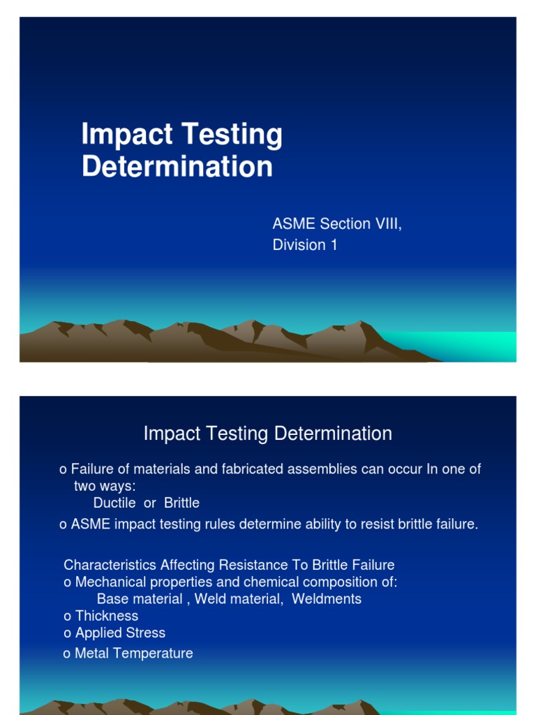 Impact Testing Requirements | PDF | Welding | Construction