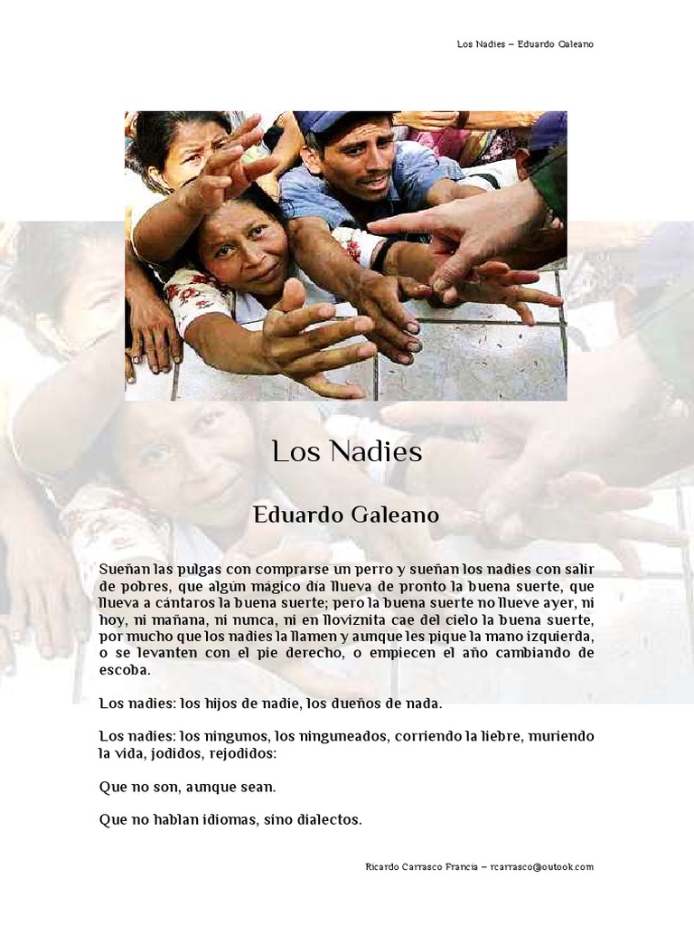 Los Nadies - Eduardo Galeano | PDF