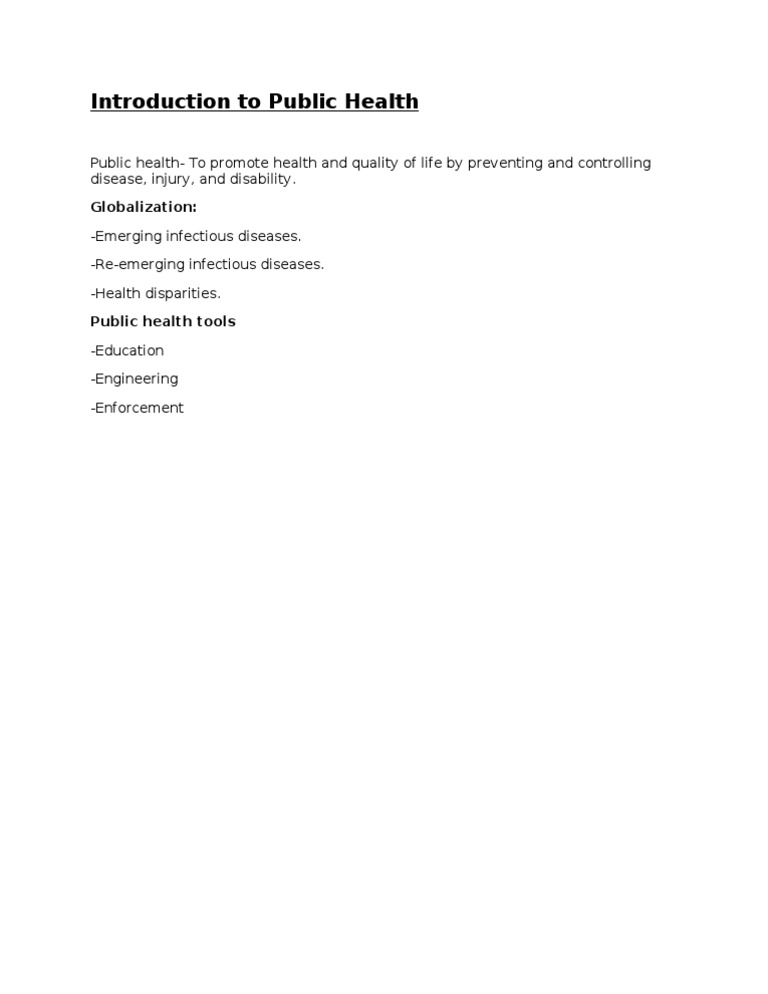 Public Health | PDF