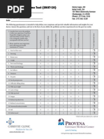 Sinonasal Outcome Test (SNOT) Score | PDF | Epidemiology | Causes Of Death