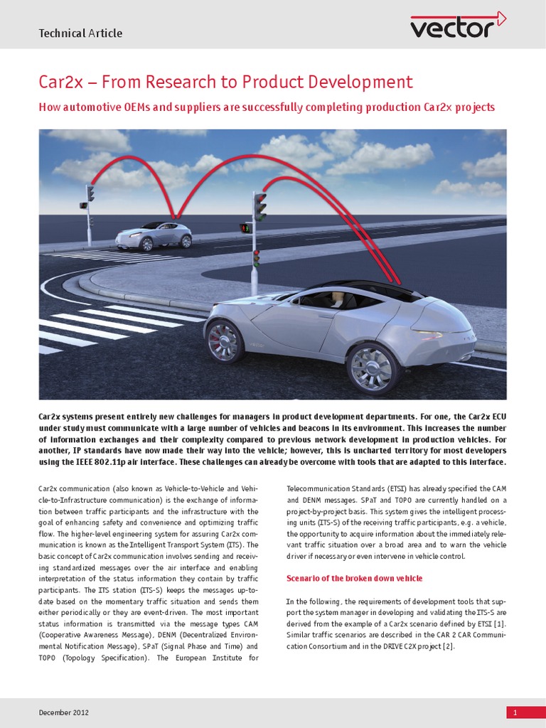 Car2x Communication: Development Insights | PDF | Simulation ...
