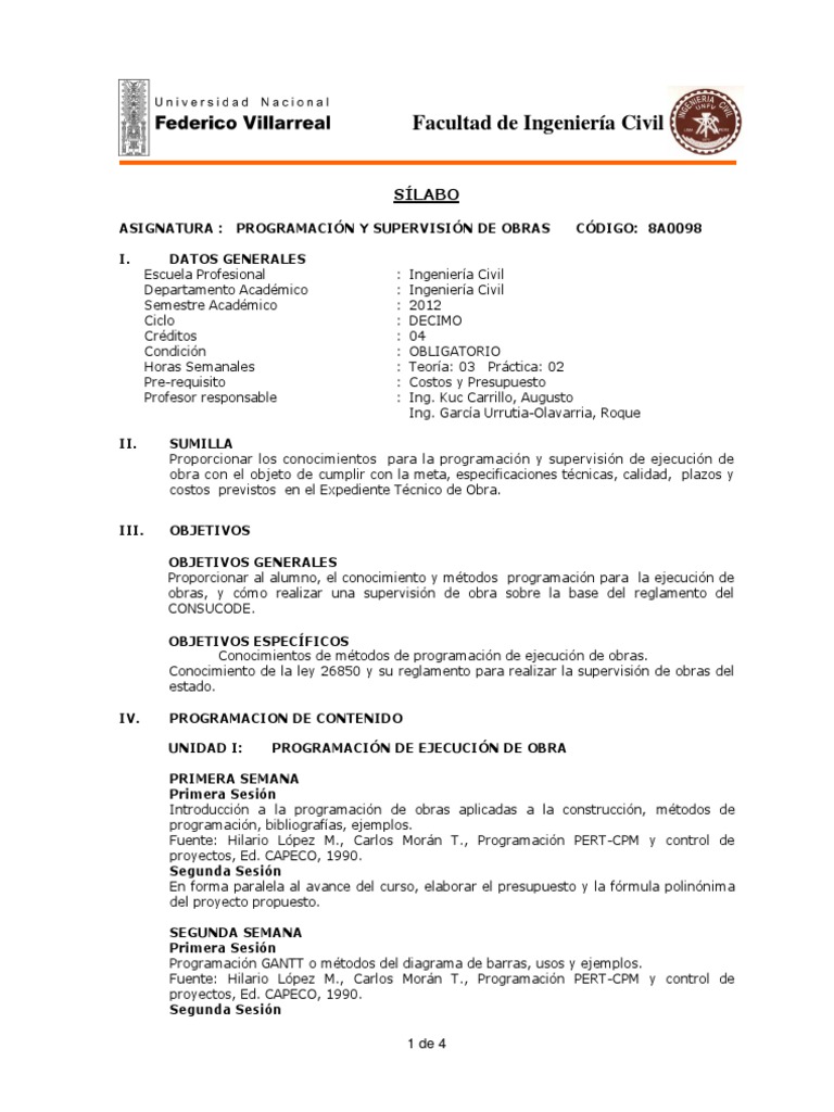 Programacion y Supervision | PDF | Presupuesto | Programación de computadoras