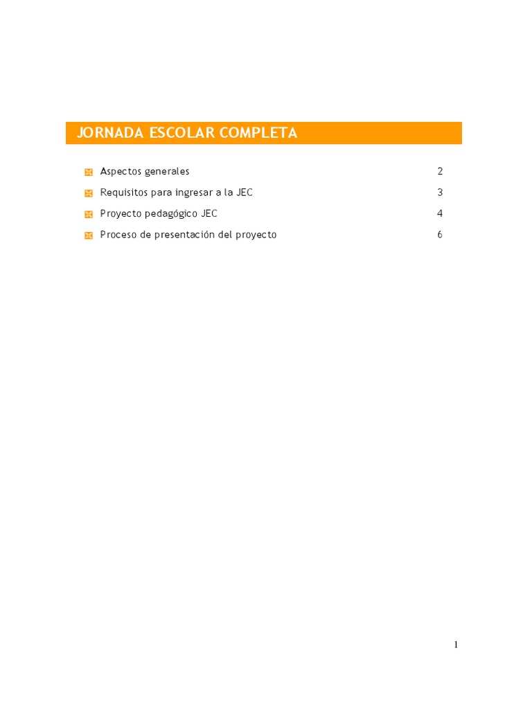 Guia - Jornada Escolar Completa MINEDUC | PDF | Educación Secundaria ...