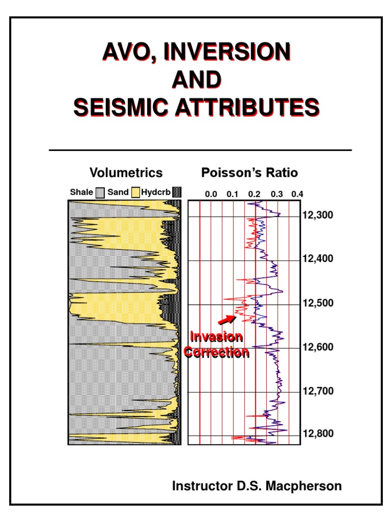 AVO, Seismic Attributes for Volumetrics, Shales, Sands | PDF ...