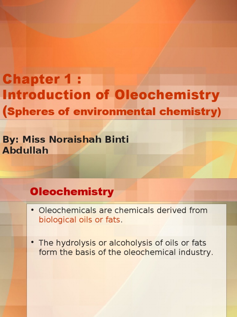 Oleochem Chap 1 | Download Free PDF | Materials | Chemical Compounds
