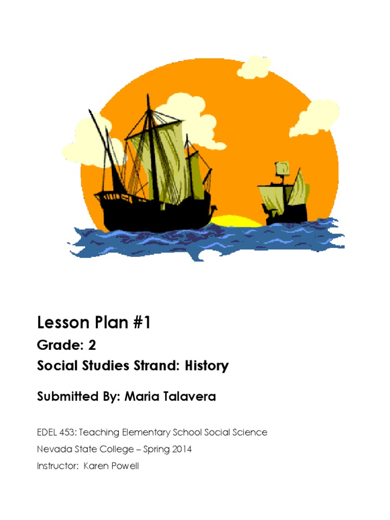 Lesson Plan #1: Grade: 2 Social Studies Strand: History | PDF ...