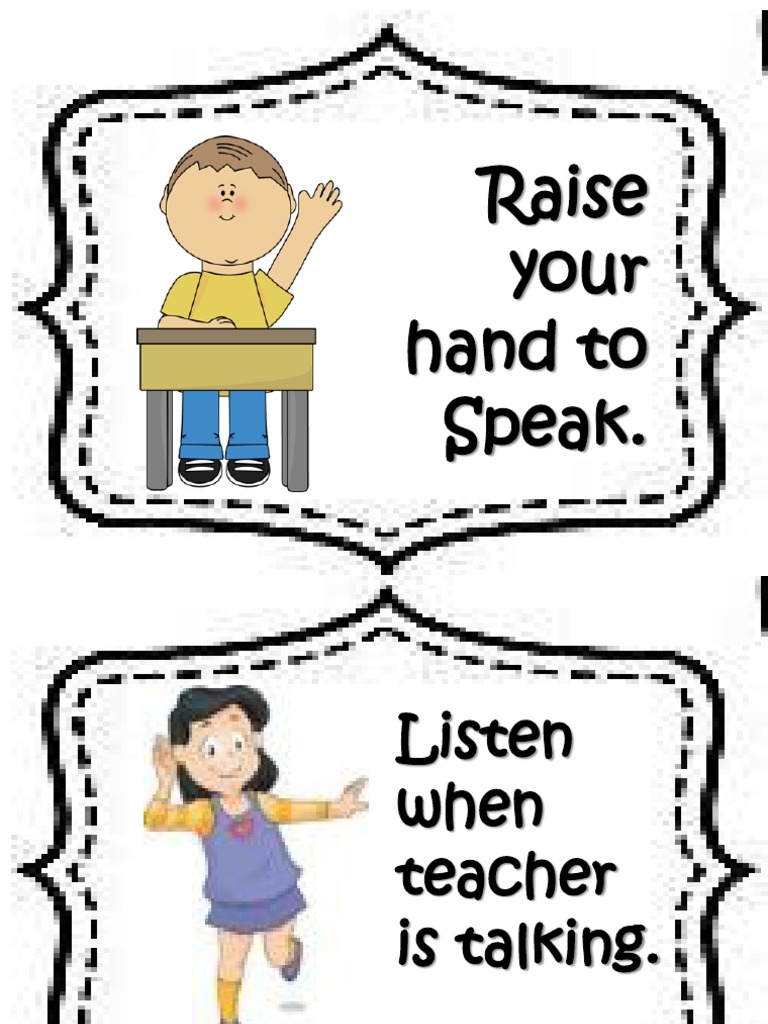Raise Your Hand To Speak
