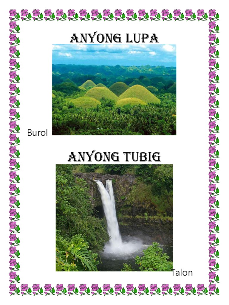 Anyong Lupa At Tubig G4 Anyong Lupa Aktibidad Sa Pagtuturo