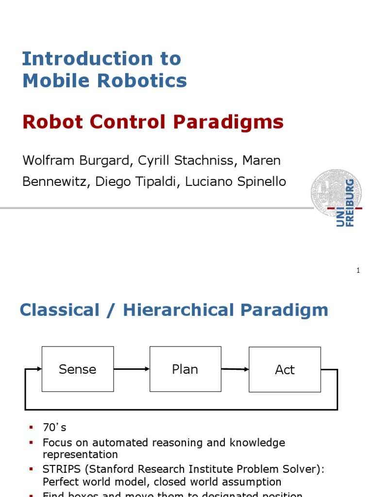Robotic Paradigms | PDF | Robotics | Perception