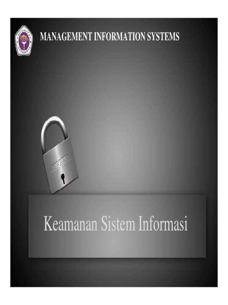 Keamanan Sistem Informasi | PDF | Komputer