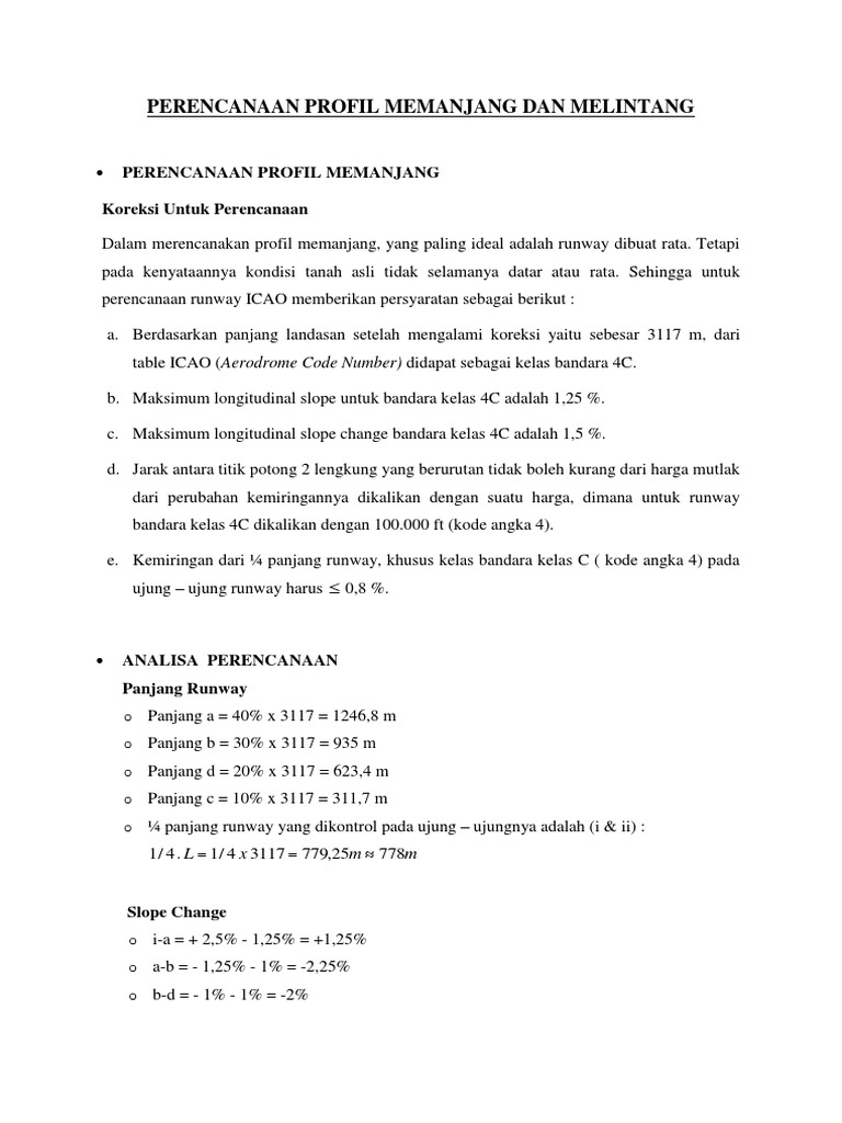 Perencanaan Profil Memanjang Dan Melintang | PDF | Komputer | Teknologi ...