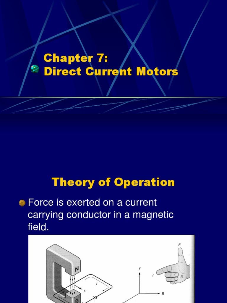 Chapter 7 - DC Motors | Download Free PDF | Electric Motor | Force
