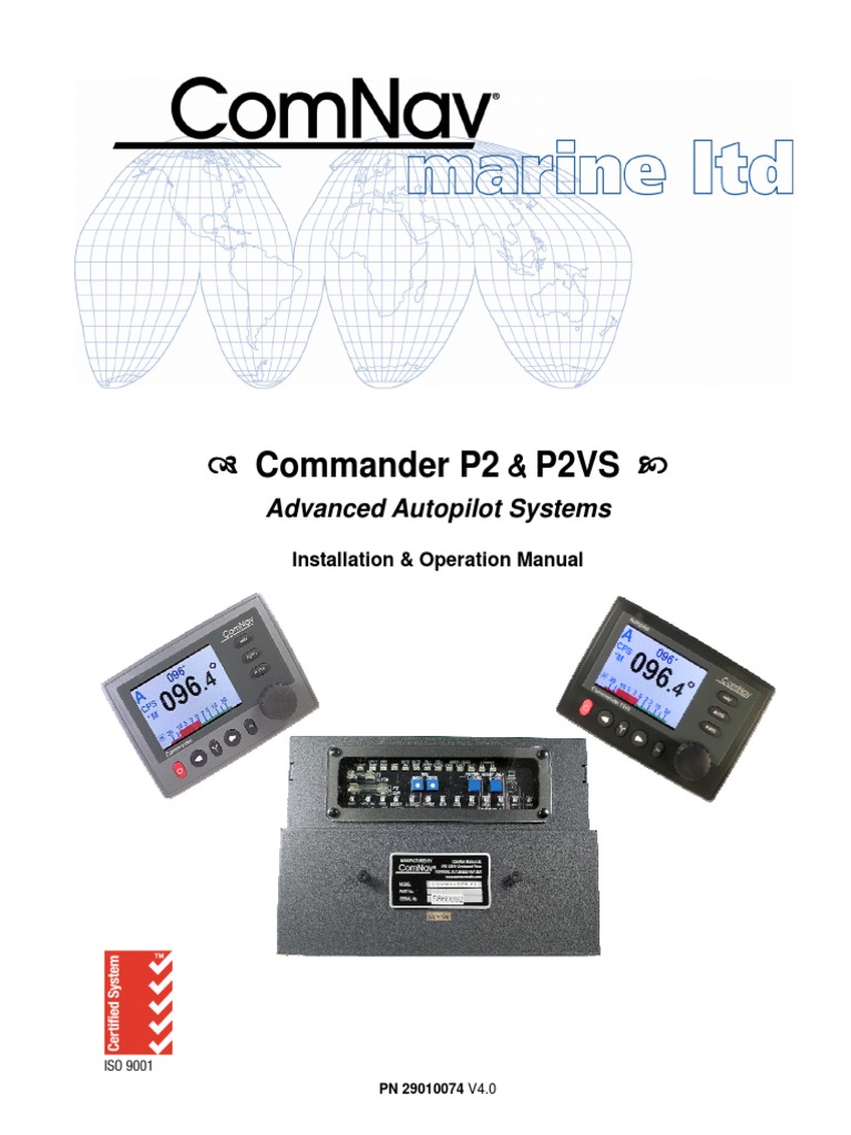 ComNav Commander P2 Installation and Operation Manual | PDF | Compass | Portable Document Format