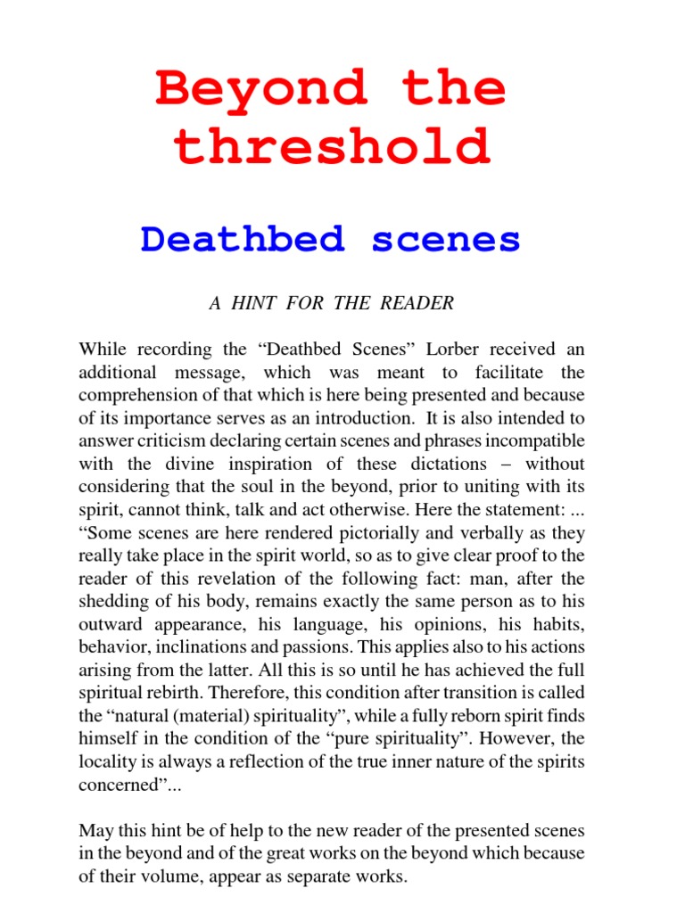 Beyond The Threshold | PDF