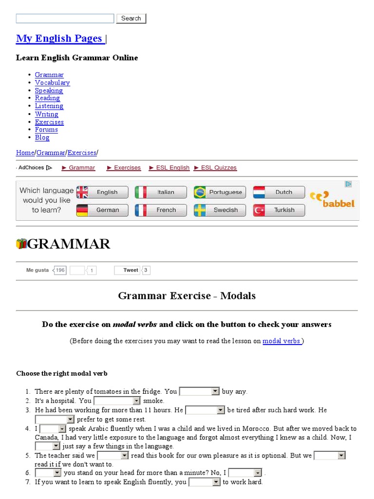 My English Pages | PDF | English Language | English As A Second Or ...