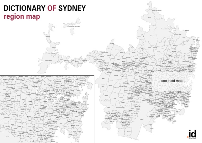 Sydney Suburbs Map PDF | PDF | Sydney | New South Wales