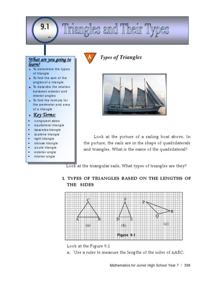 What Are You Going To Learn?: of Triangles | PDF | Triangle | Area