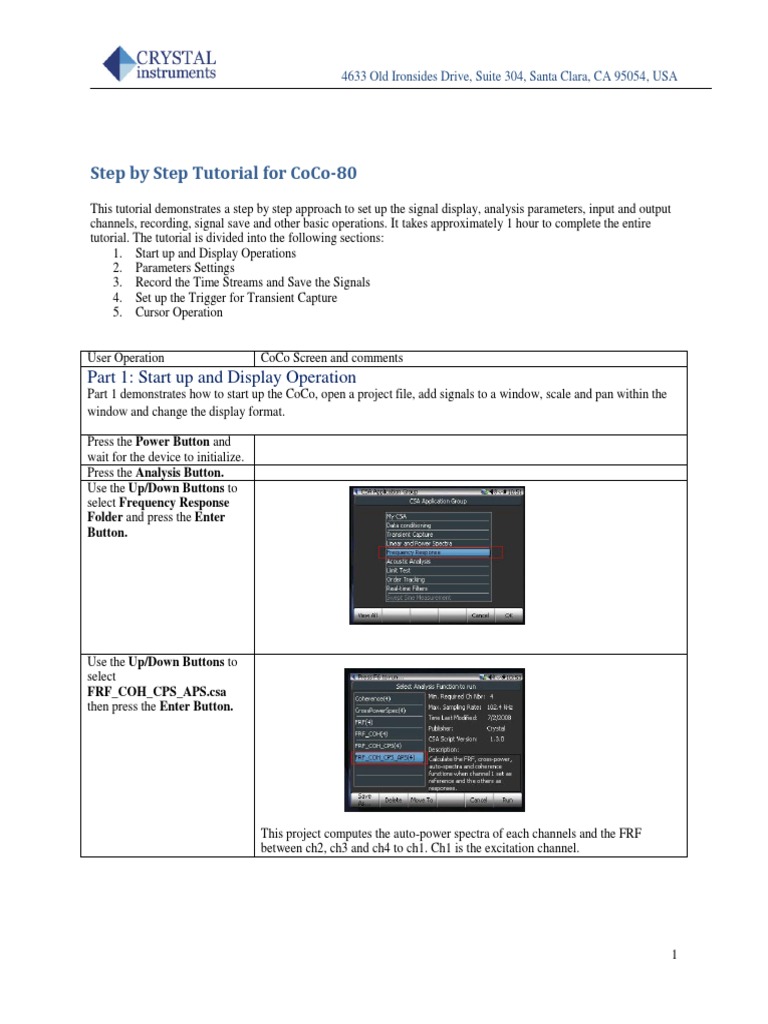 CoCo80 Step by Step Tutorial | PDF | Telecommunications Engineering | Digital Technology