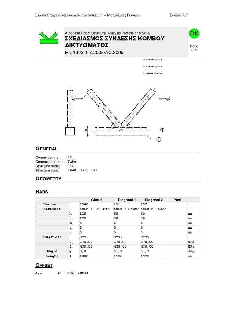 Steel Design Connection of a SHS type beam | Truss | Perpendicular