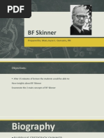Behaviourism Theory by B.F Skinner PDF | PDF | Reinforcement | Behaviorism