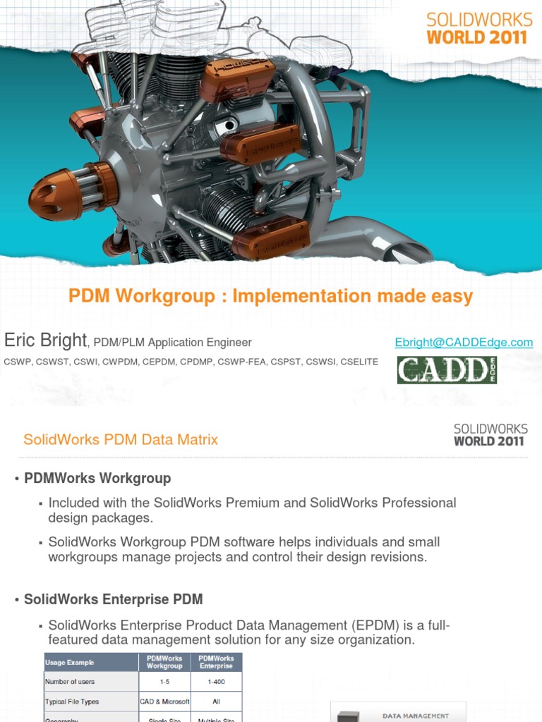 SolidWorks PDM Implementation | Version Control | Computer File