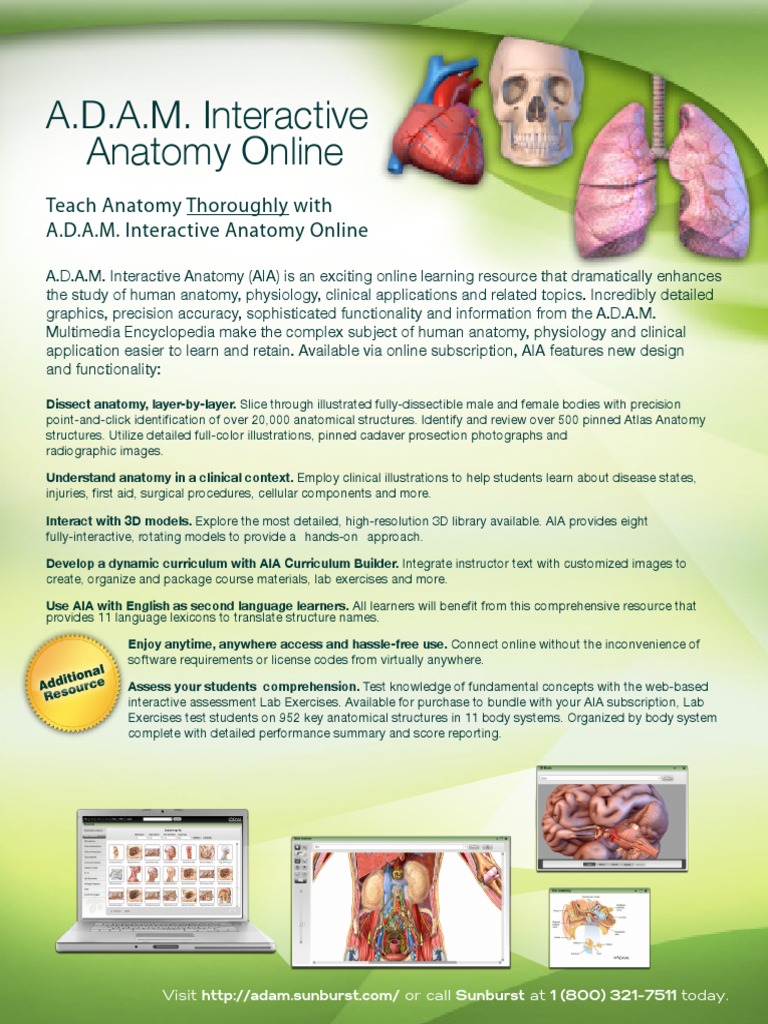 ADAM Interactive Anatomy | PDF | Operating System | Anatomy