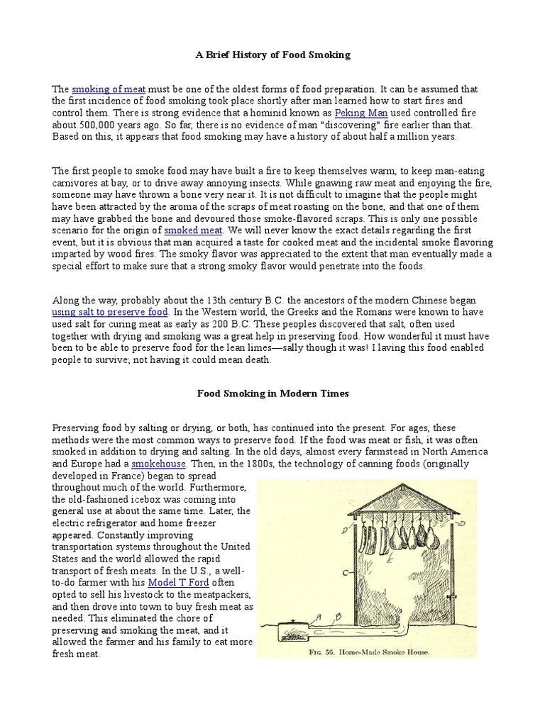 A Brief History of Meat Smoking | Download Free PDF | Smoking (Cooking ...