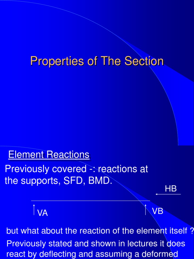 Properties of The Section | PDF | Beam (Structure) | Buckling