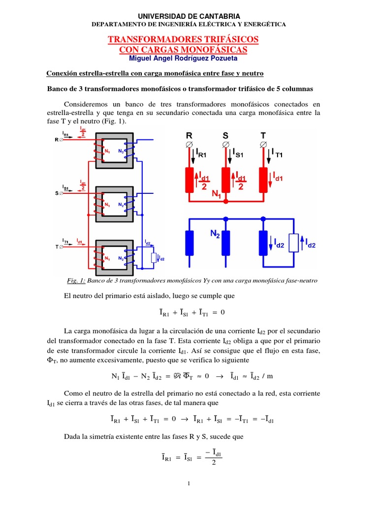 Transformadores trifásicos. | Transformador | Inductor
