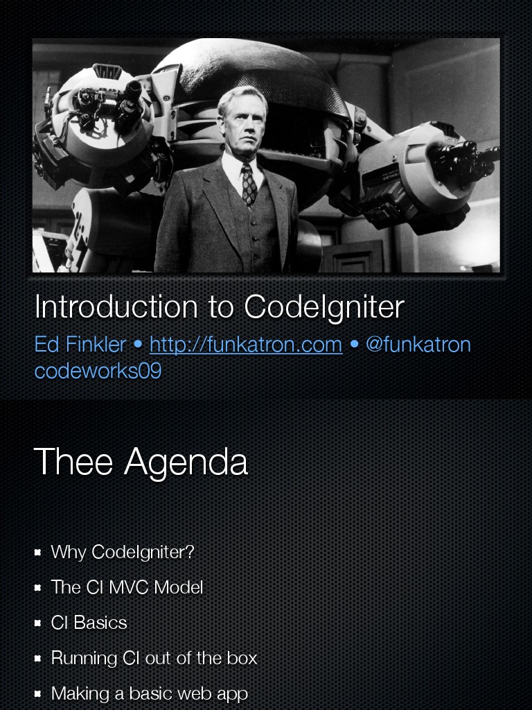 Introduction To Codeigniter Pdf Model View Controller Php