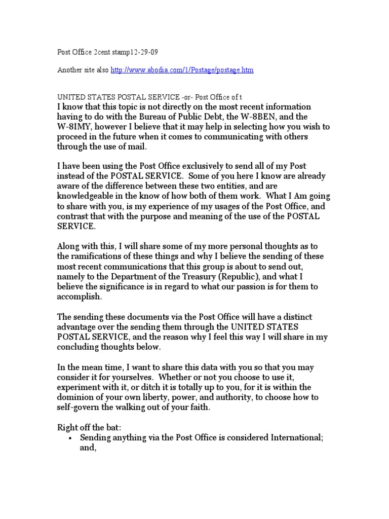 United States Postal Service | Mail | Postal System