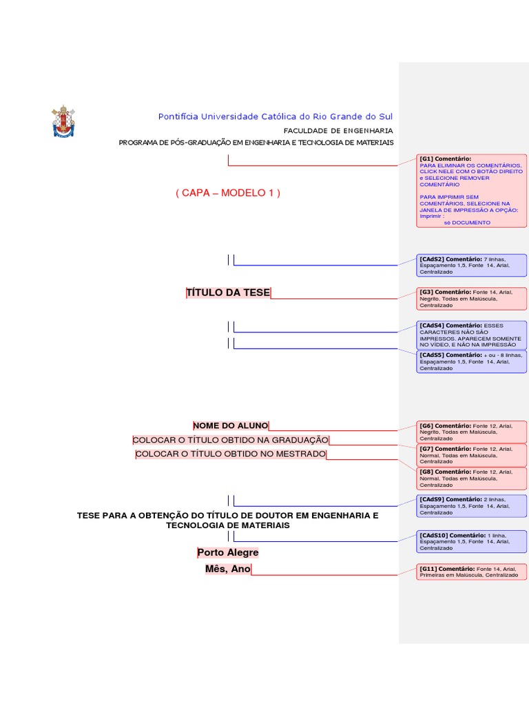 Modelo CAPA de Tese | PDF | Academia | Science
