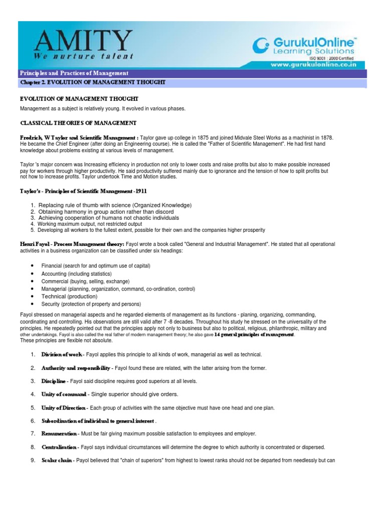 Principles and Practices of Management | PDF | Business