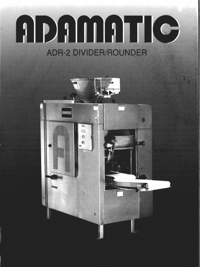 Adamatic Model ADR 2c 2 Poket Divider Rounder | PDF | Viscosity | Motor Oil