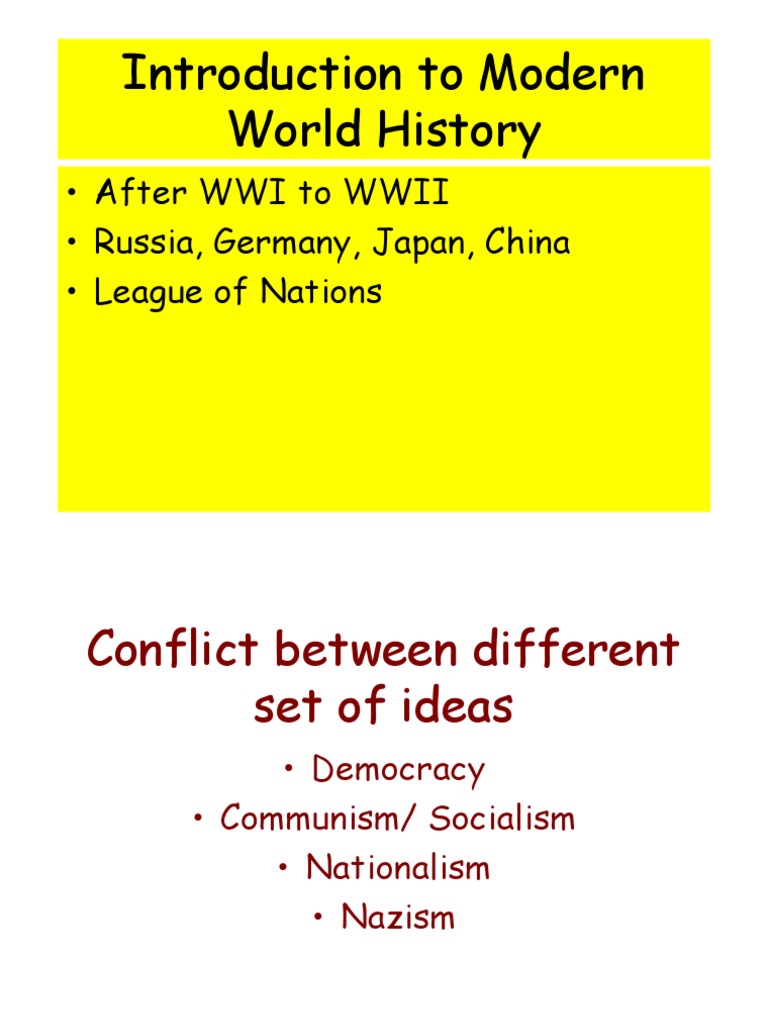Introduction To Modern World History | PDF | Vladimir Lenin | Far Left ...