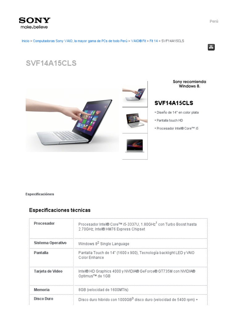 Sony Vaio | PDF | Sony | Software