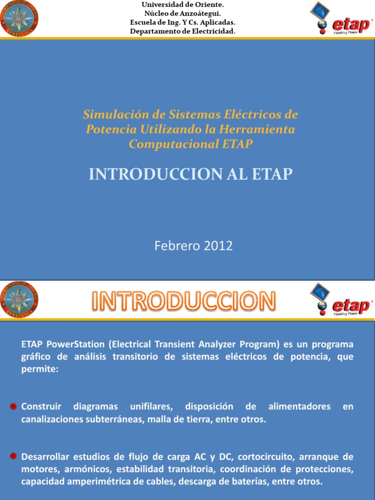 Introduccion Al ETAP | Descargar gratis PDF | Point and Click ...