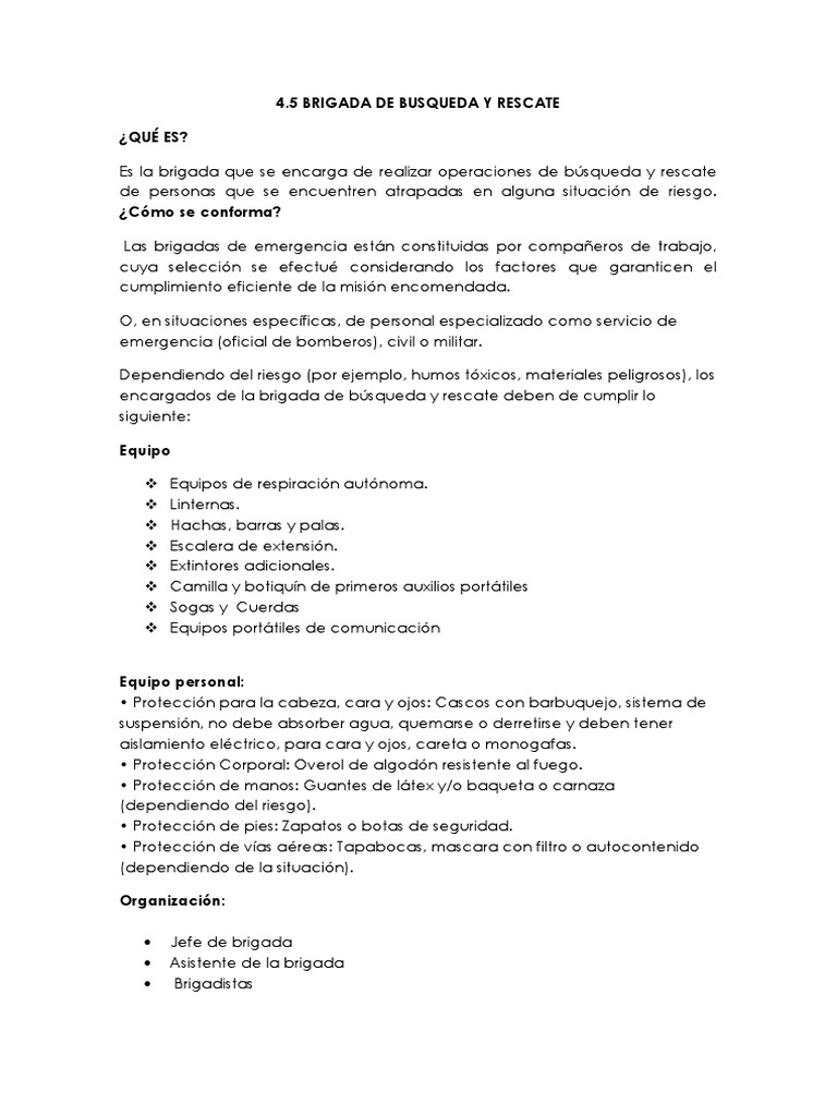 Brigada de Busqueda y Rescate