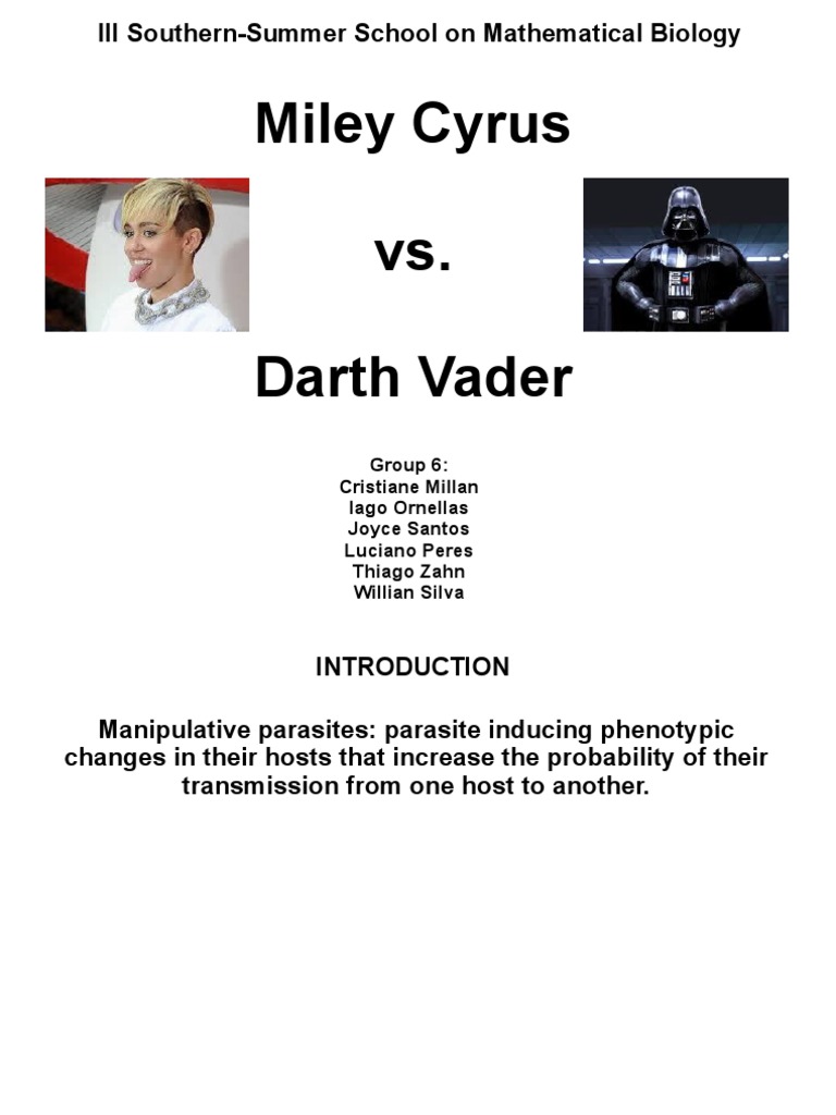 Miley Cyrus vs. Darth Vader: III Southern-Summer School On Mathematical ...