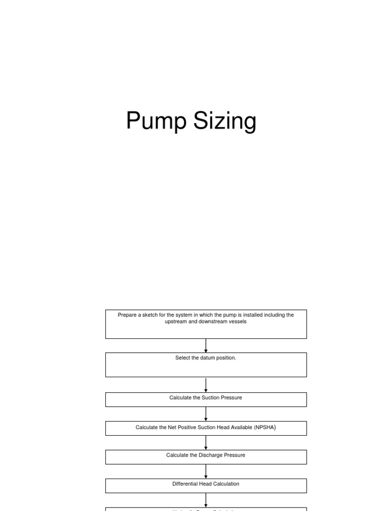 Pump Sizing | PDF