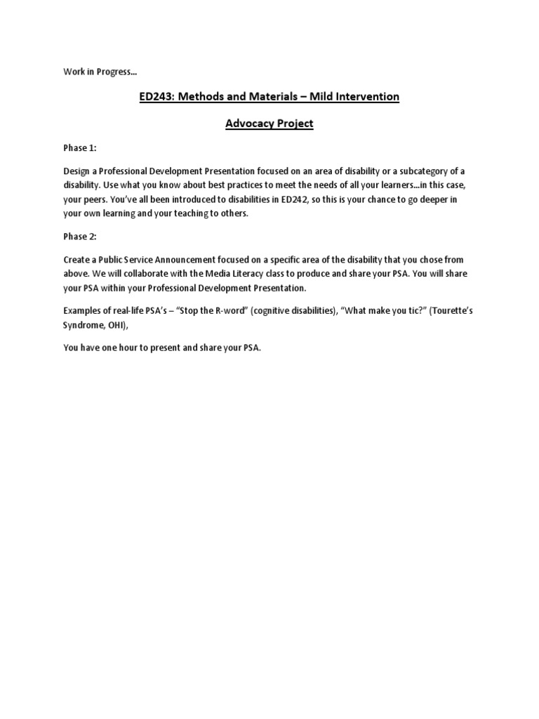 Advocacy Info | PDF