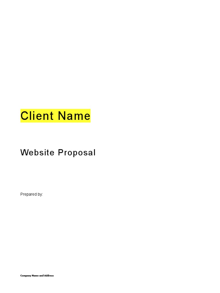 Web Development Proposal Template | Download Free PDF | Websites | Web ...
