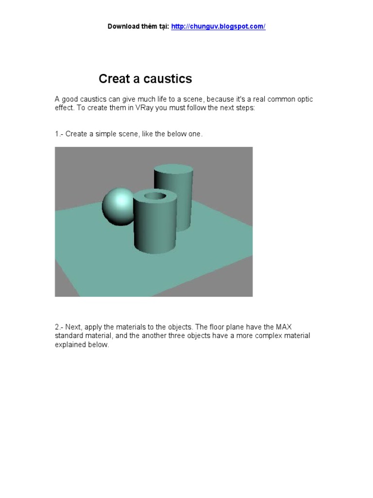 Create a Caustics | PDF | Rendering (Computer Graphics) | Color