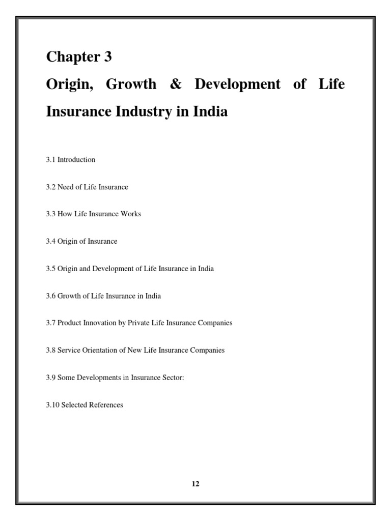 Origin, Growth and Development of Insurance Sector in India | PDF ...