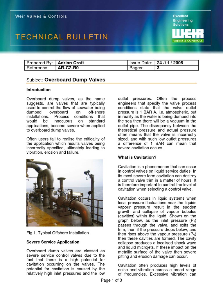 Overboard Dump Valve | Valve | Liquids